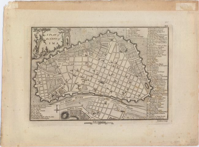 Old World Auctions - Auction 152 - Lot 369 - A Plan of the City of Lima