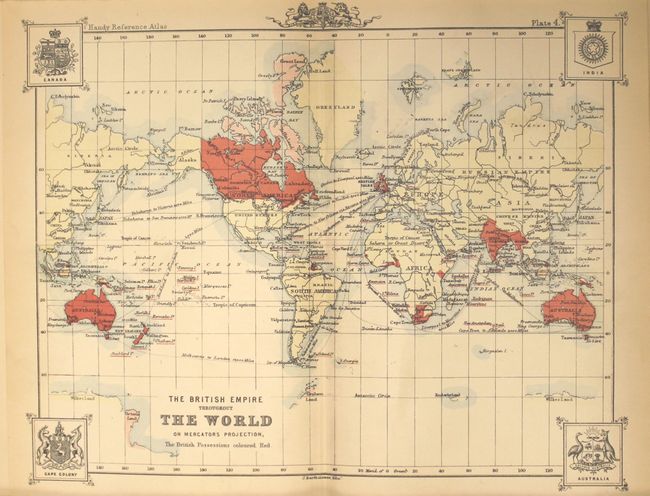 "Handy Reference Atlas of the World" by Bartholomew, Sr., ca. 1889