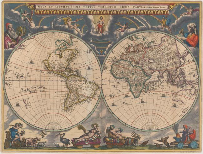"Nova et Accuratissima Totius Terrarum Orbis" by Blaeu, ca. 1660