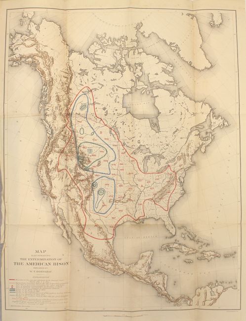 "Map Illustrating the Extermination of the American Bison" by ...