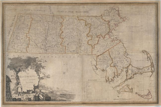 Old World Auctions - Auction 160 - Lot 293 - Map of Massachusetts ...