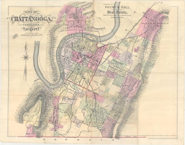 "City of Chattanooga, Tennessee and" by Hopkins [Company], ca. 1889