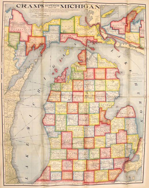"Superior Reference Atlas - Michigan and the" by Cram [& Co.], ca. 1904