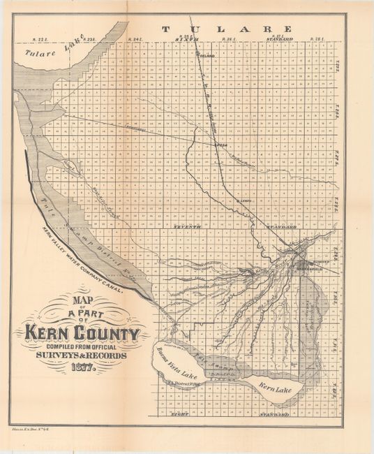 "Map of a Part of Kern County... [in set with] Map of Part" by U.S ...