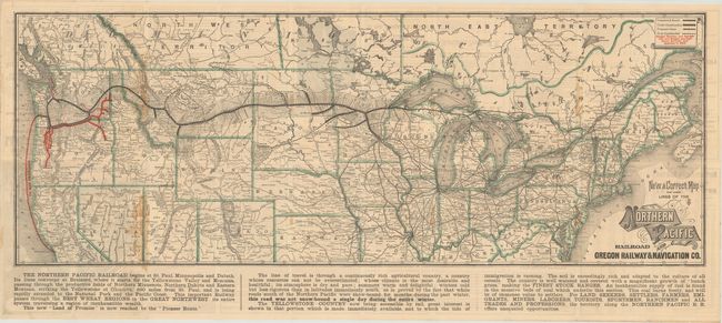 "New and Correct Map of the Lines of the Northern Pacific" by Rand ...