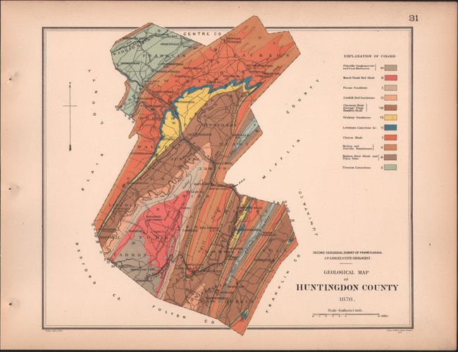 "Geological Hand-Atlas of the 67 Counties of" by , ca. 1885