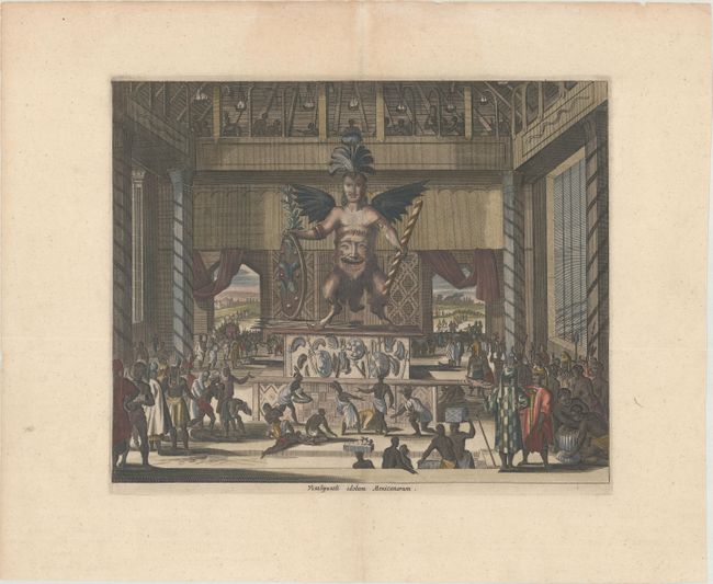 "Viztlipuztli Idolum" by Montanus/Ogilby, ca. 1671