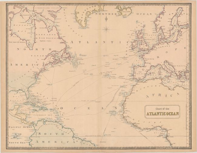 Old World Auctions - Auction 175 - Lot 347 - Chart of the Atlantic Ocean