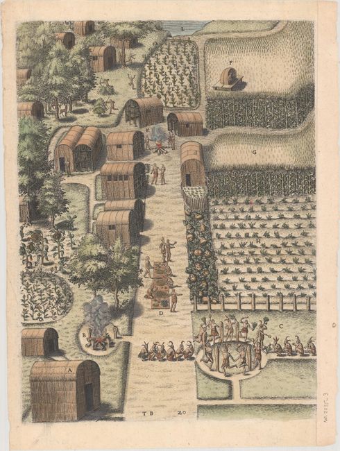 Old World Auctions - Auction 176 - Lot 241 - [The Village of Secota ...