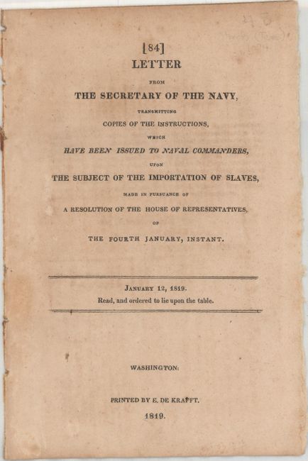 Old World Auctions - Auction 176 - Lot 729 - [Lot of 2 - Slave Trade ...