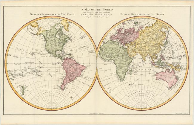 Old World Auctions - Auction 177 - Lot 9 - A Map of the World with the ...