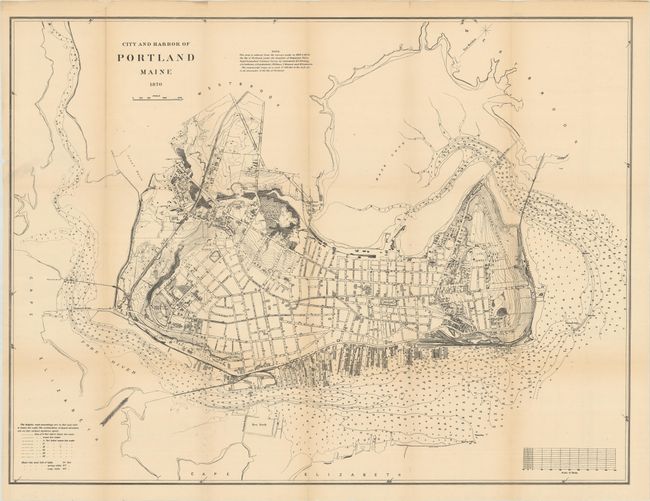 "City and Harbor of Portland" by U.S. Coast Survey, ca. 1870