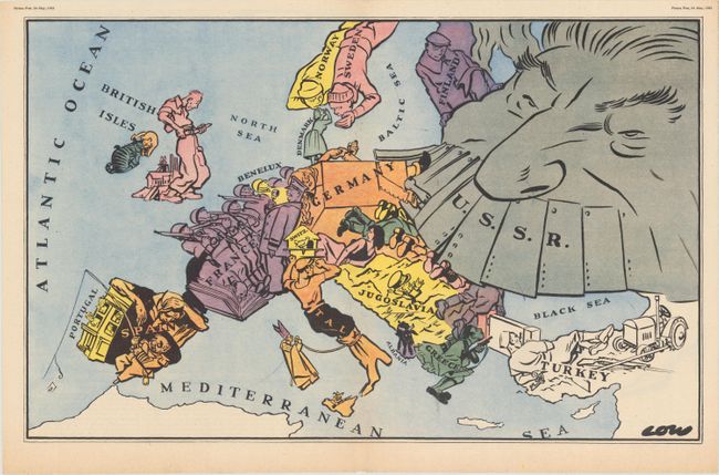 Old World Auctions - Auction 177 - Lot 363 - [Lot of 2 - Satirical Map ...