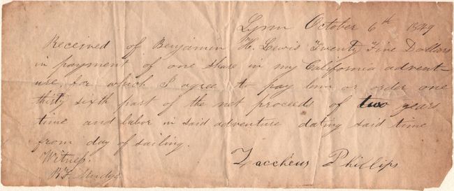 Old World Auctions - Auction 177 - Lot 769 - [California 49er Gold Rush ...
