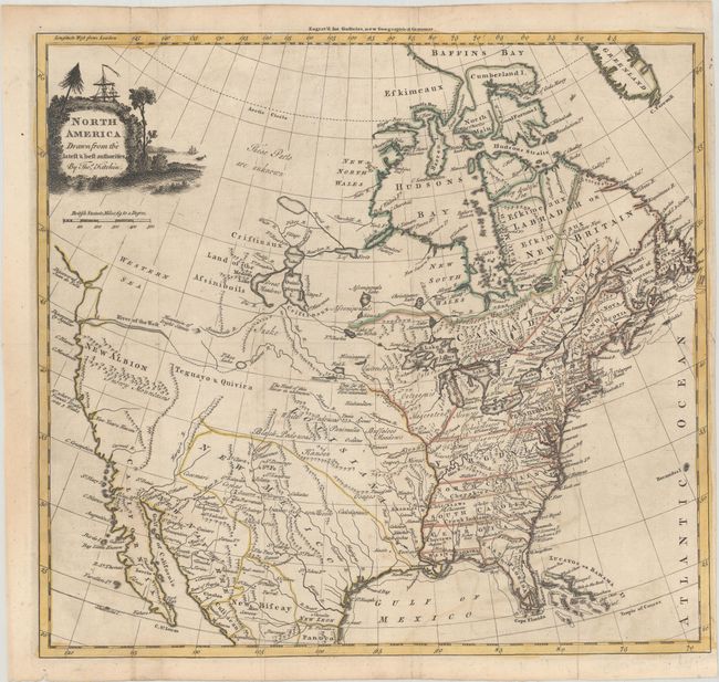 "North America Drawn from the Latest & Best" by Kitchin, ca. 1779