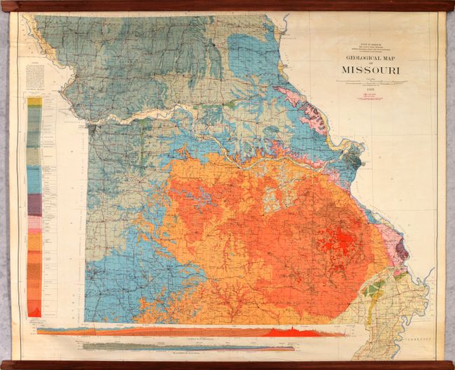 Old World Auctions - Auction 185 - Lot 305 - Geological Map of Missouri