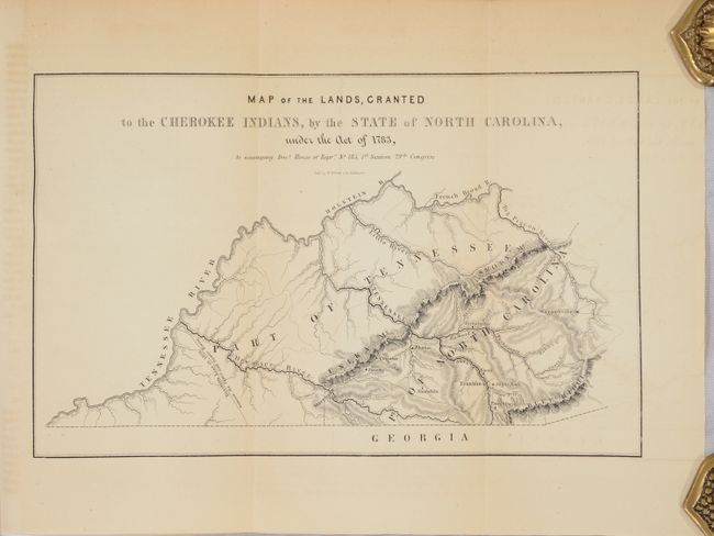 "[Map in Report] Map of the Lands, Granted to the Cherokee" by U.S ...