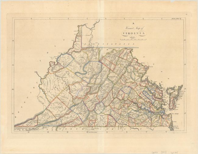 "A Correct Map of" by Carey, ca. 1814