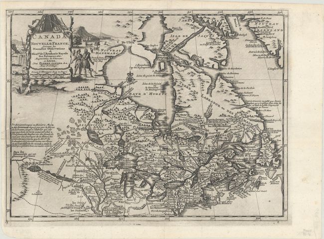 "Canada ou Nouvelle France, Suivant les Nouvelles" by Aa, ca. 1714