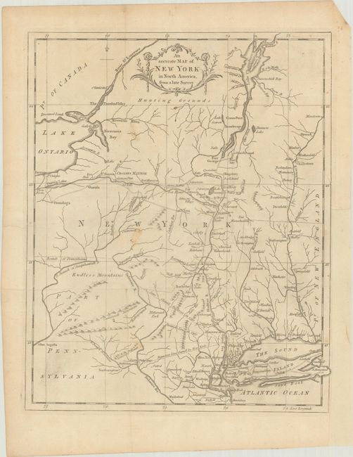 "An Accurate Map of New York in North America, from a Late" by ...