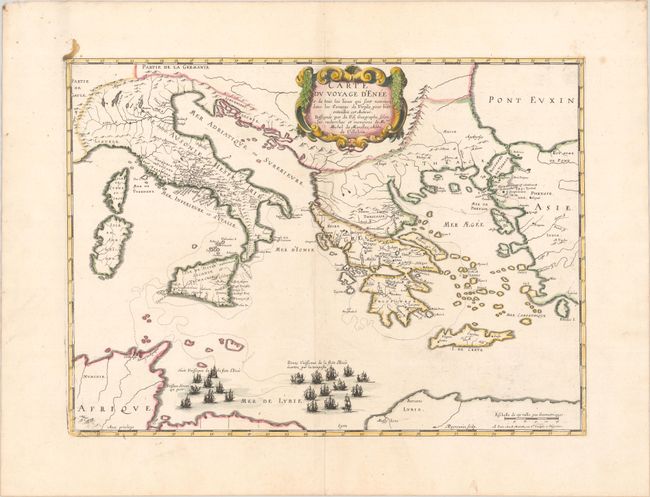 Old World Auctions - Auction 187 - Lot 560 - Carte du Voyage d'Enee et ...