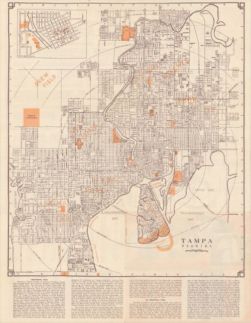 "Official Map of the City of Tampa Florida and" by , ca. 1946