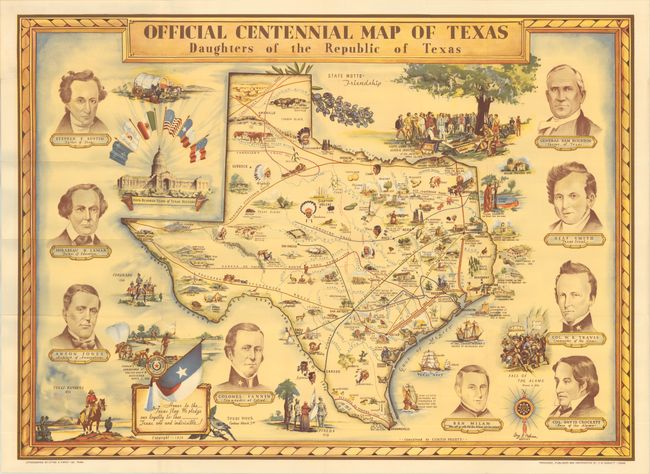 Old World Auctions - Auction 188 - Lot 240 - Official Centennial Map of ...