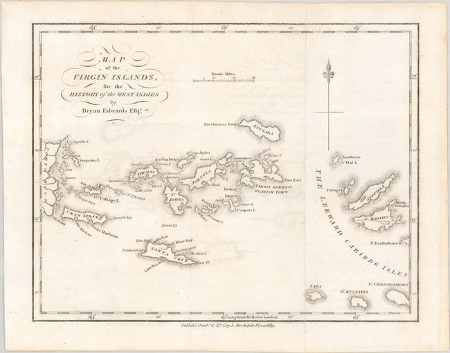 Old World Auctions - Auction 188 - Lot 288 - Map of the Virgin Islands ...