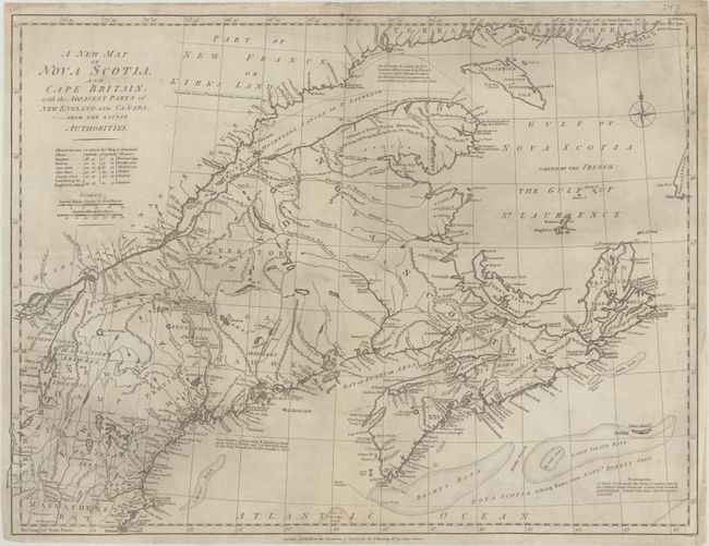Old World Auctions - Auction 189 - Lot 126 - A New Map of Nova Scotia ... Old World Auctions - Auction 189 - Lot 126 - A New Map of Nova Scotia ...