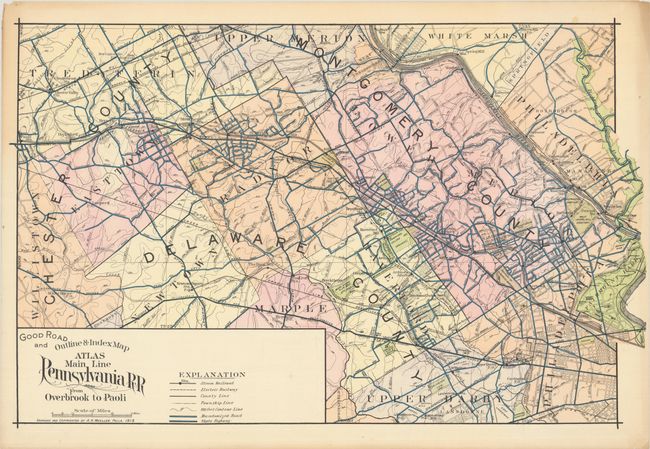 "[Lot of 2] Good Road and Outline & Index Map Atlas Main" by