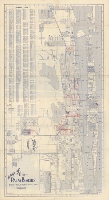 Old World Auctions - Auction 190 - Lot 208 - [Lot of 2] Street Map of Palm Beach Florida [and ...