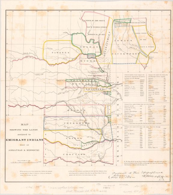 Old World Auctions - Auction 192 - Lot 197 - Map Showing the Lands ...