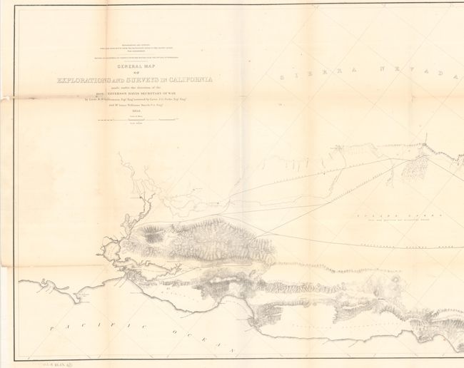 "General Map of Explorations and Surveys in California Made" by ...
