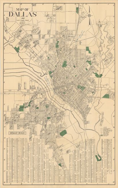Old World Auctions - Auction 192 - Lot 302 - Map of Dallas