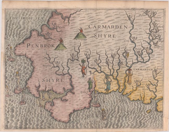 "[Untitled - Penbrok Shyre / Carmarden" by Drayton, ca. 1612