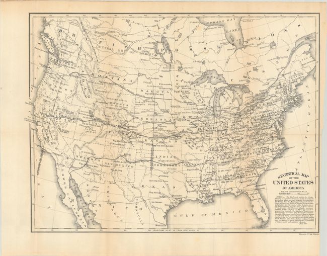 "Statistical Map of the United States of" by U.S. Government, ca. 1864