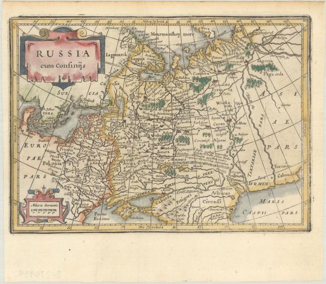 "Russia cum" by Cluver/Jansson, ca. 1661