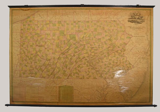 Old World Auctions - Auction 194 - Lot 293 - Map of Pennsylvania ...
