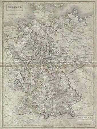 "Germany Part I and" by Hall, ca. 1844
