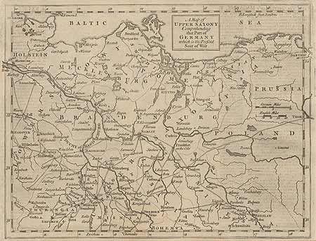 Old World Auctions - Auction 92 - Lot 287 - A Map of Upper saxony ...
