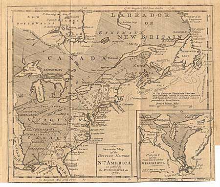 "An Accurate Map of the British Empire in Nth. America as" by Gibson ...