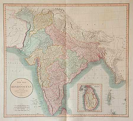 Old World Auctions - Auction 94 - Lot 363 - A New Map of Hindoostan ...
