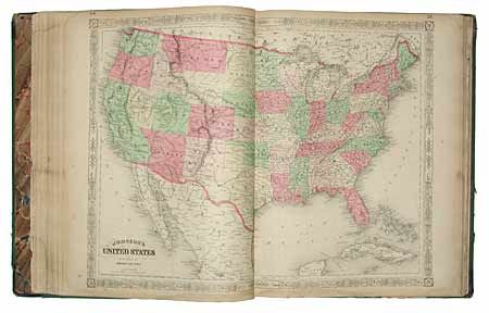 "Johnson's New Illustrated Family Atlas of The" by Johnson & Ward, ca. 1866