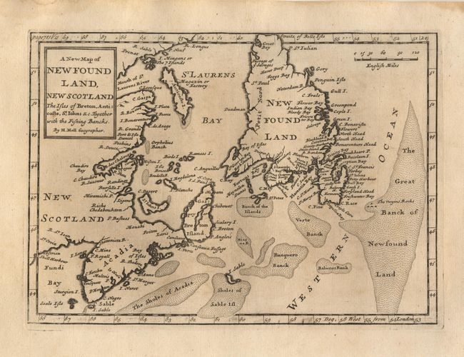 Old World Auctions - Auction 99 - Lot 136 - A New Map of New Found Land ...